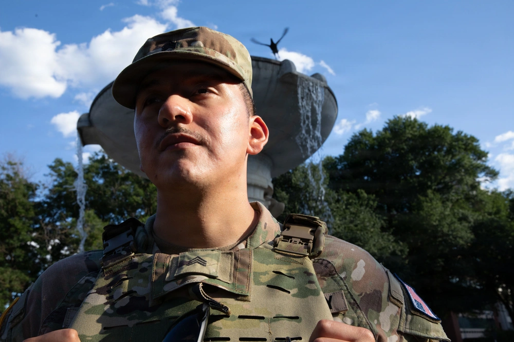 DVIDS - Images - Arkansas National Guardsman Poses At DuPont Circle ...