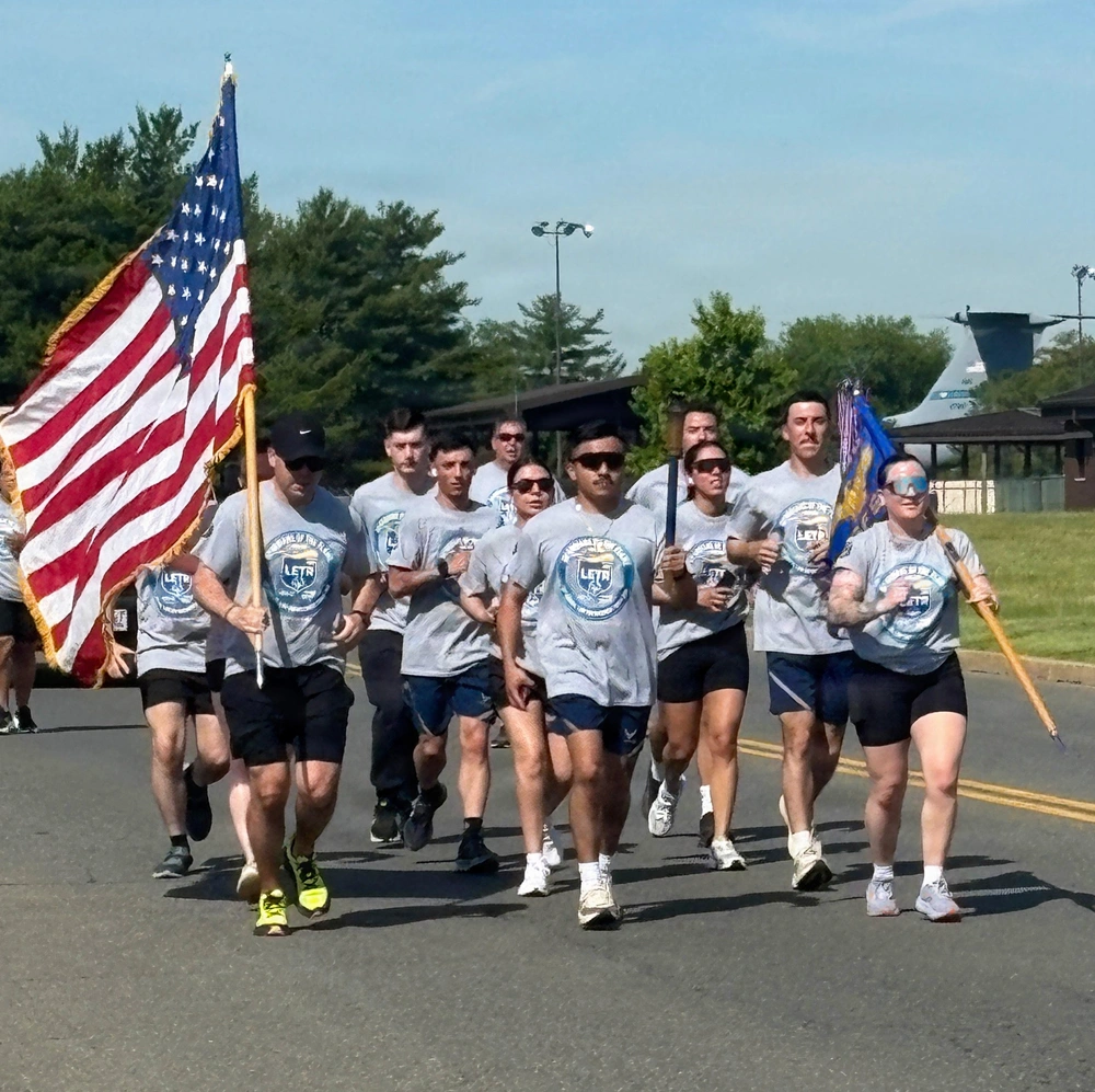 DVIDS - Images - 87th Security Forces Squadron carry Flame of Hope ...