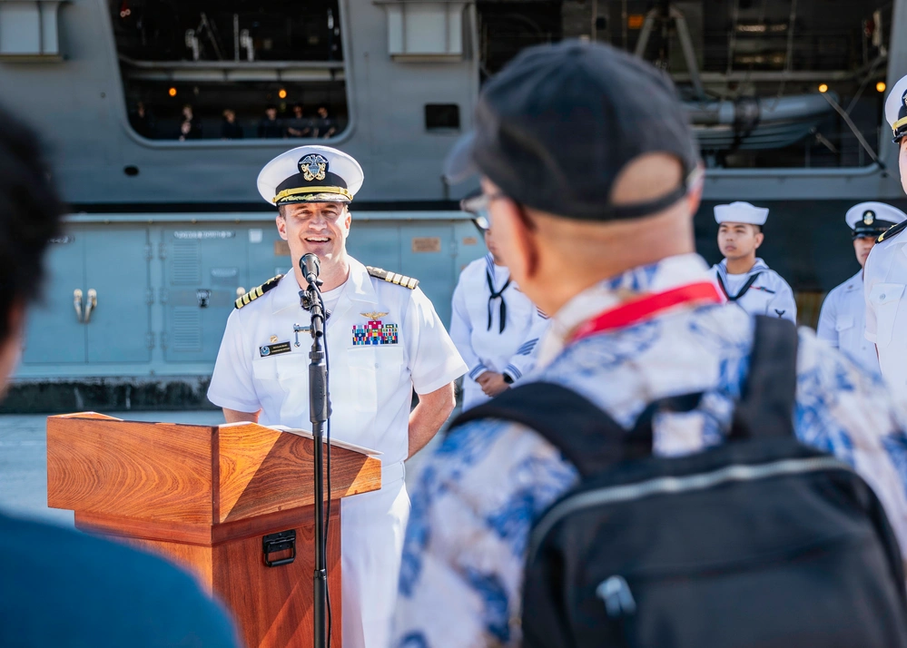 DVIDS - Images - George Washington Conducts Guam Media Avail [Image 3 of 5]