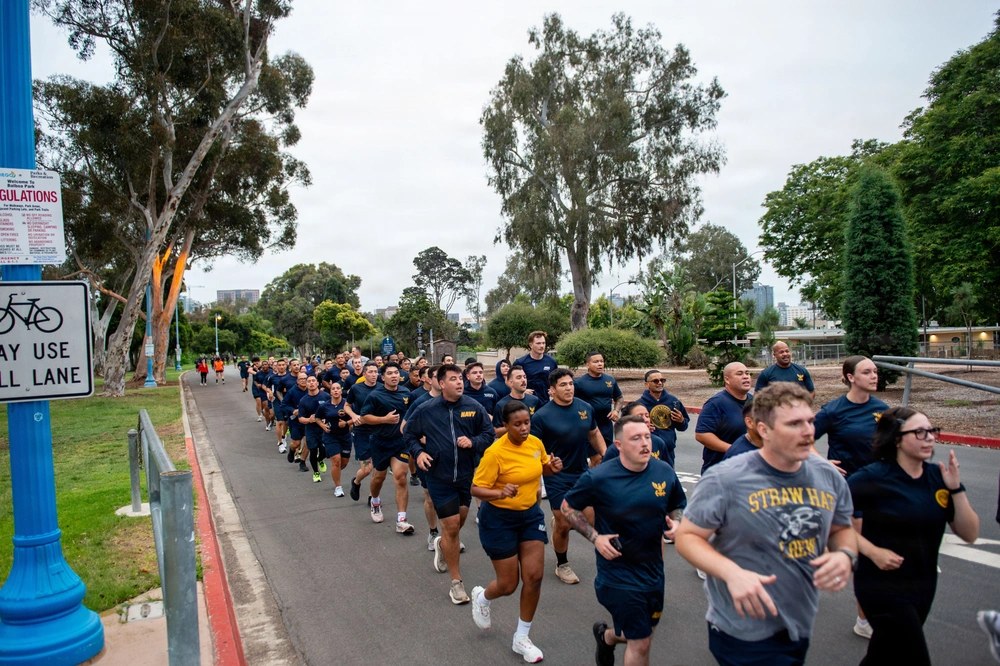 DVIDS - Images - NMCSD Sailors Run in Celebration of the 128th Birthday ...