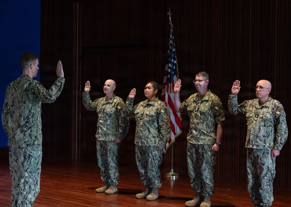 DVIDS - Images - Navy Band Reenlistment Ceremony [Image 2 of 6]