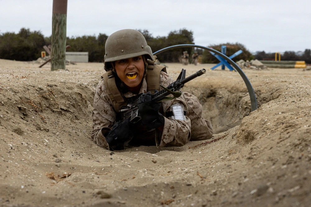 DVIDS - Images - Alpha Company Bayonet Assault Course [Image 6 of 11]