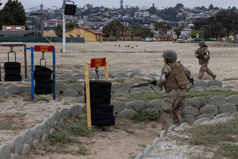 DVIDS - Images - Alpha Company Bayonet Assault Course [Image 11 of 11]