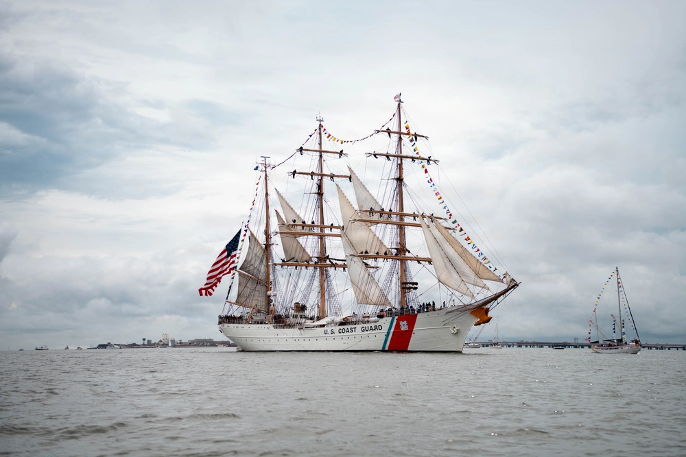 DVIDS - Images - US Coast Guard Cutter Eagle leads Sail250 Virginia ...